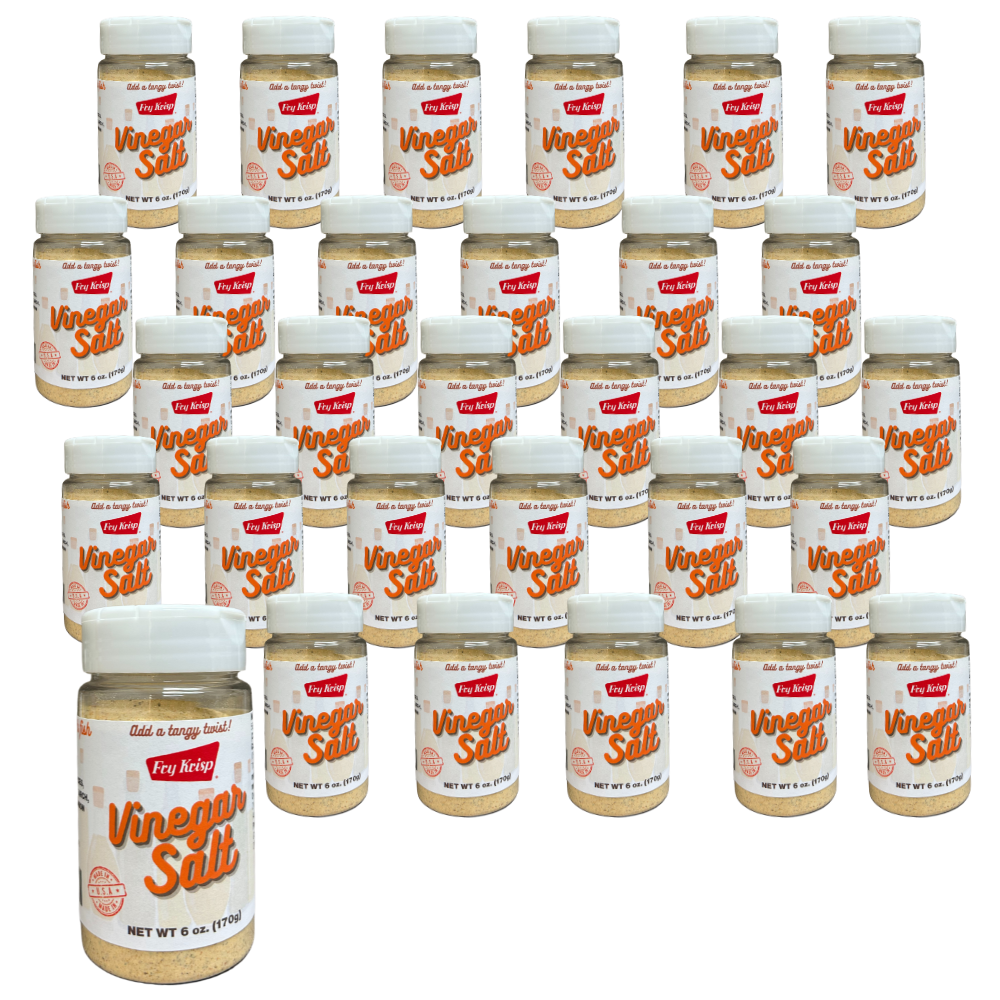 Vinegar Salt 6oz Shaker (Pack of 30) – Fry Krisp